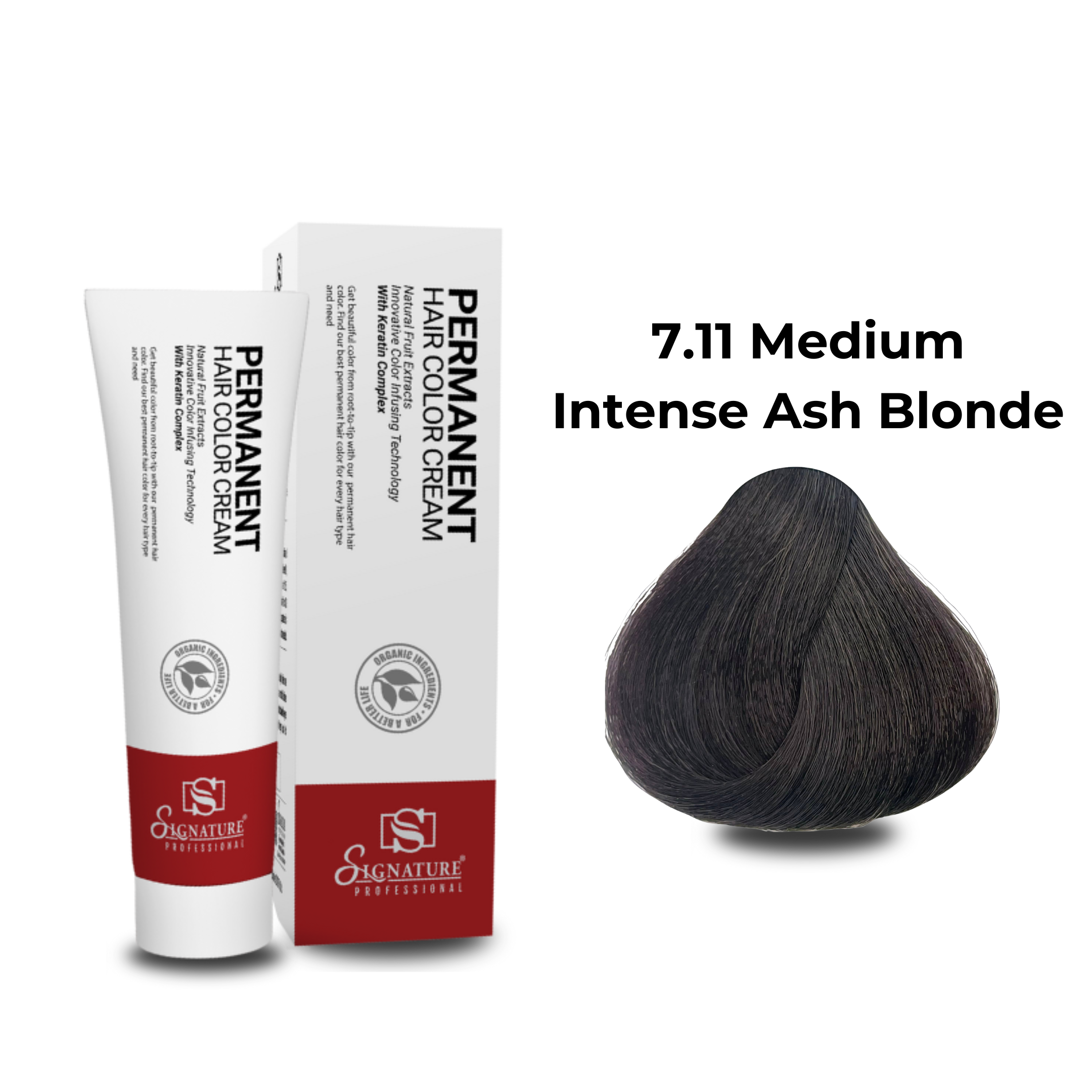 Signature Colors – 7.11 Medium Intense Ash Blonde – Signature Professional