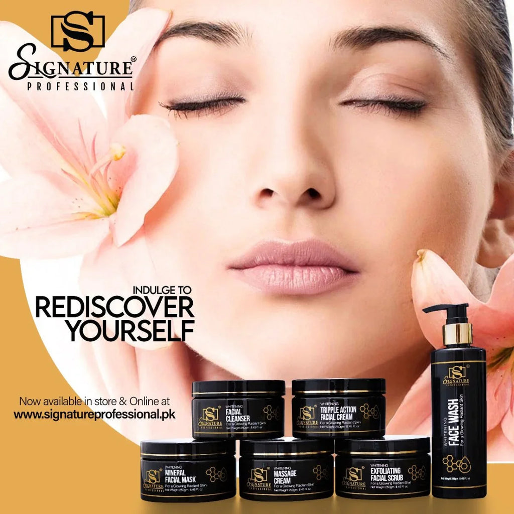 Signature Facial Kit – 6-Step Whitening Facial for Glowing Skin ...